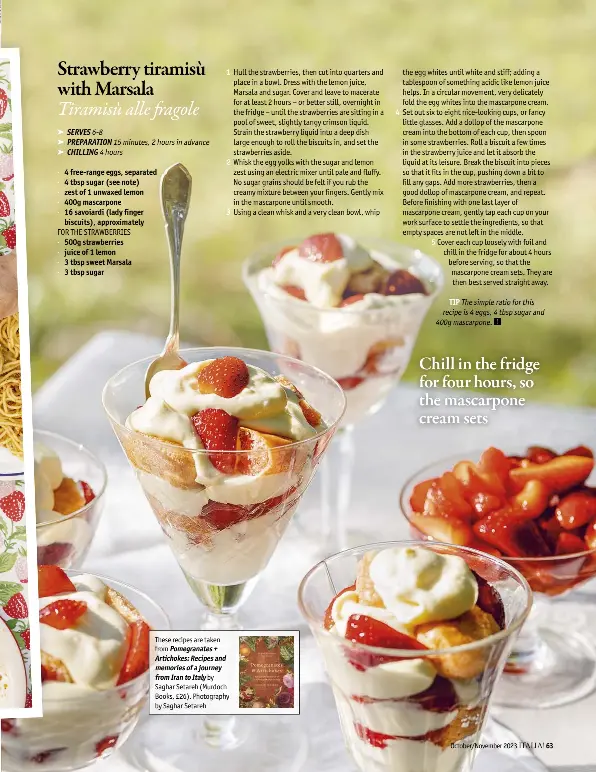 Strawberry tiramisù with Marsala - PressReader