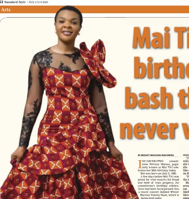 The Winter Warmer Family Bash on Sunday [today] and apparently Mai Titi was one of us because ...