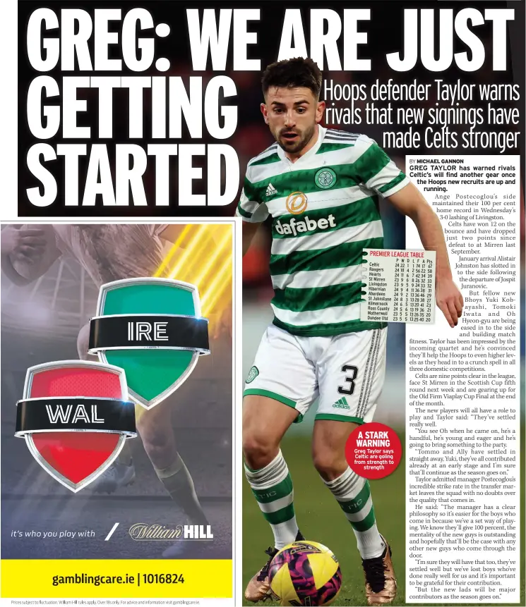 GREG: WE ARE JUST GETTING STARTED - PressReader