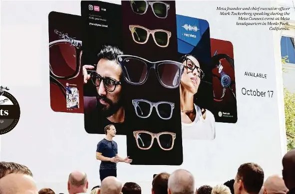 Meta putting AI in smart glasses, assistants - PressReader