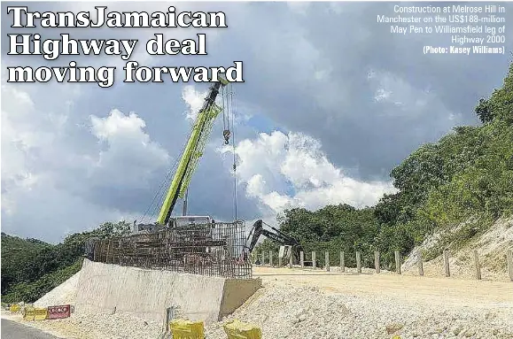 Transjamai­can Highway deal moving forward - PressReader