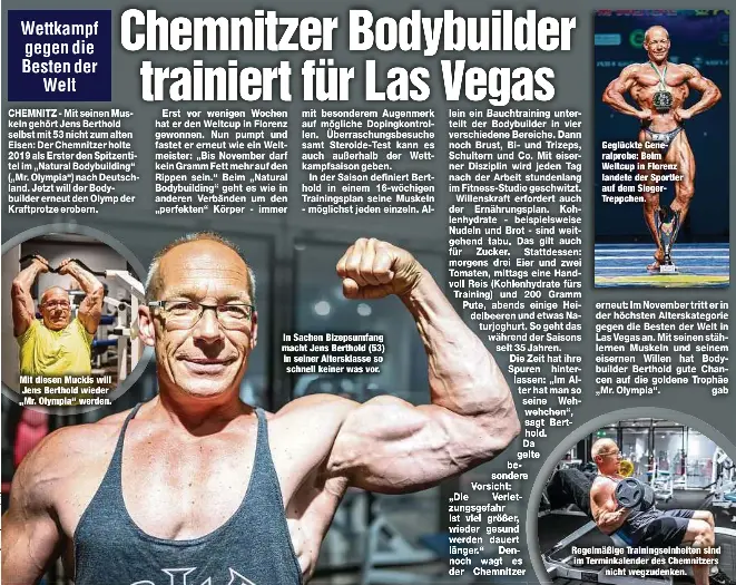 Chemnitzer Bodybuilde­r trainiert für Las Vegas - PressReader
