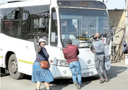 Commuters protest at Putco depots over hike to fare prices - PressReader