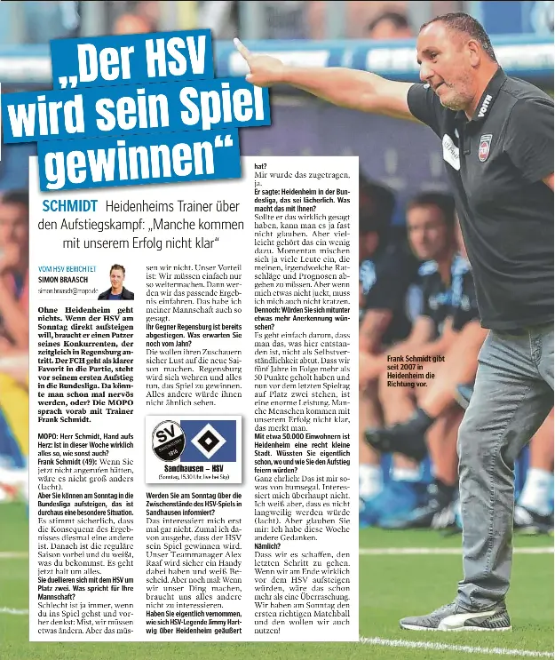 „Der HSV wird sein Spiel gewinnen“ - PressReader