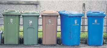 MSPs back standard colours for council bins across country - PressReader