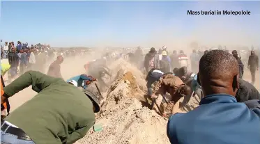 The dusty burial of 44 ZCC members - PressReader