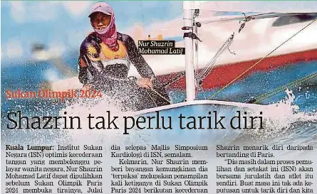 Shazrin tak perlu tarik diri - PressReader
