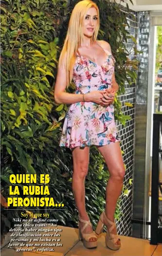 QUIEN ES LA RUBIA PERONISTA QUE CONQUISTO A MORIA - PressReader