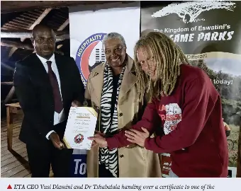 Eswatini Tourism Authority celebrates 41 graduates of Hotaes Tour Guide ...