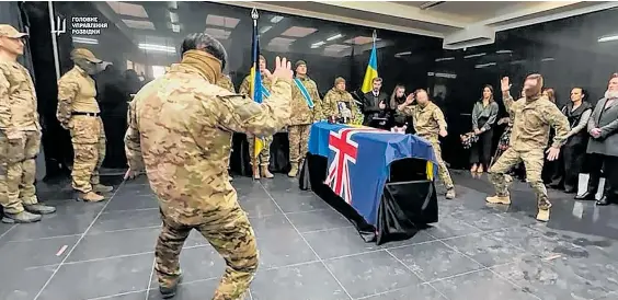 Ukraine forces farewell NZ soldier - PressReader
