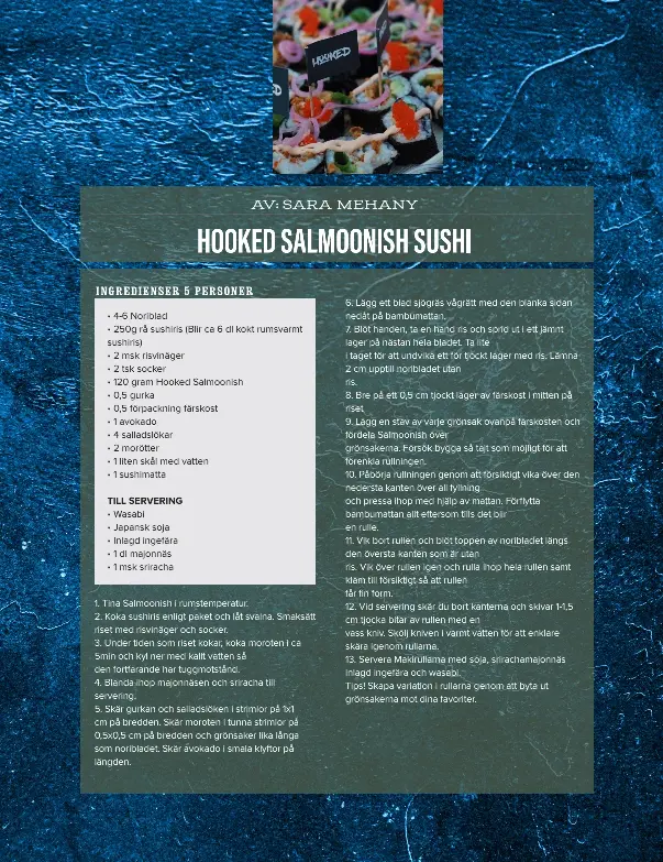 HOOKED SALMOONISH SUSHI - PressReader
