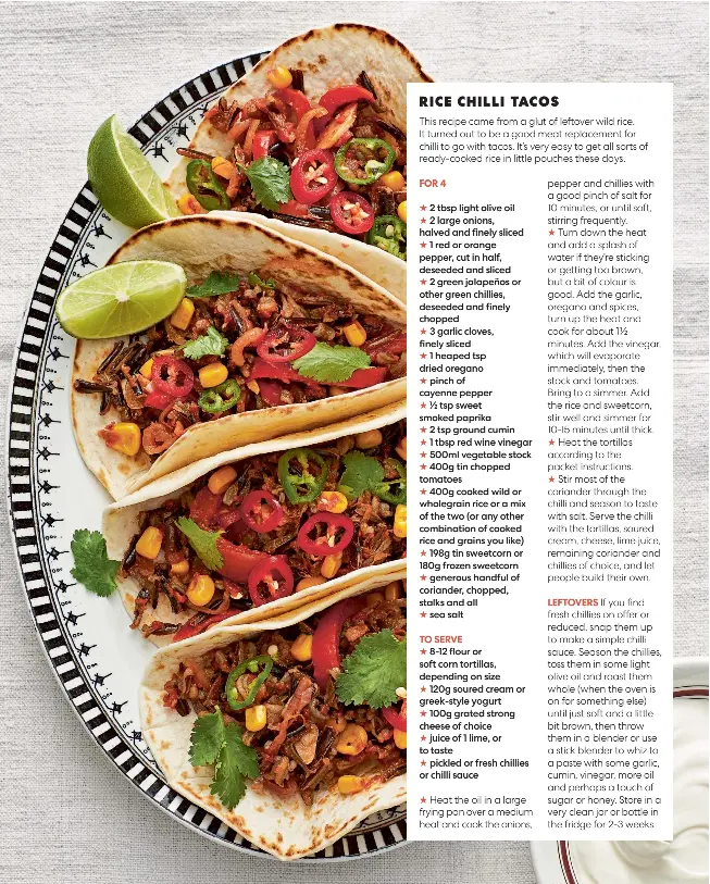 RICE CHILLI TACOS - PressReader
