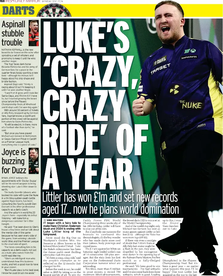 LUKE’S ‘CRAZY, CRAZY RIDE’ OF A YEAR - PressReader