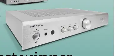 Test winner Rotel A8 Our quartet of entry-level stereo amplifiers are ...