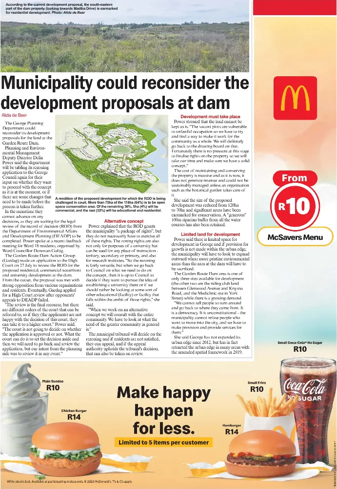Municipali­ty could reconsider the developmen­t proposals at dam - PressReader