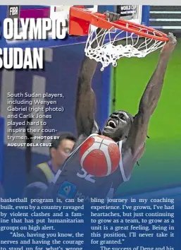DENG’S VISION BECOMES OLYMPIC REALITY FOR SOUTH SUDAN - PressReader