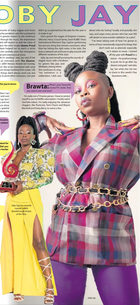 5 QUESTIONS WITH ... JOBY JAY - PressReader