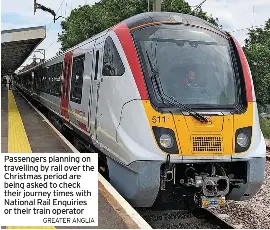 Plan ahead to factor in Christmas rail travel disruption - PressReader