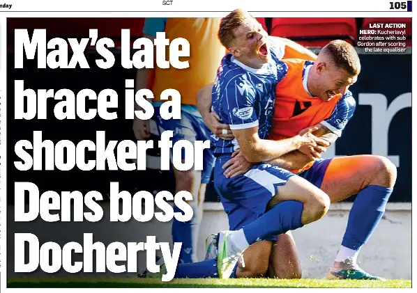 Max’s late brace is a shocker for Dens boss Docherty - PressReader