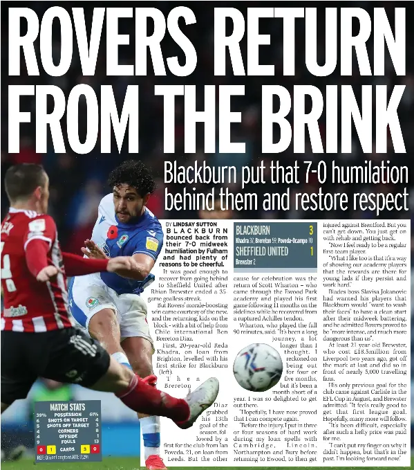 ROVERS RETURN FROM THE BRINK - PressReader