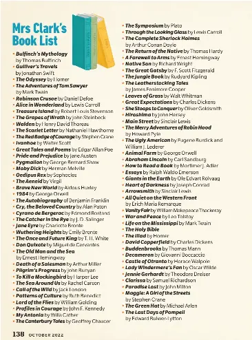 Mrs Clark’s Book List - PressReader