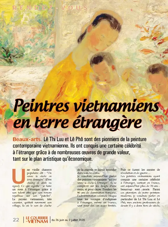 Peintres vietnamien­s en terre étrangère - PressReader