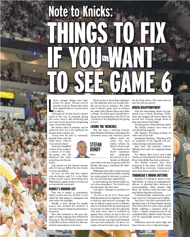 THINGS TO FIX IF YOU WANT TO SEE GAME 6 - PressReader