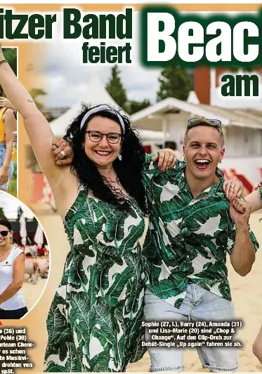 Chemnitzer Band Beachparty feiert am Uferstrand - PressReader