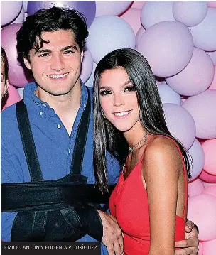 SAMUEL GARCÍA, EMILIO ANTÚN Y EUGENIA RODRÍGUEZ EN LA CELEBRACIÓ­N DE MARIANA RODRÍGUEZ ...