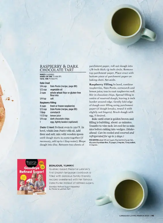 RASPBERRY & DARK CHOCOLATE TART - PressReader