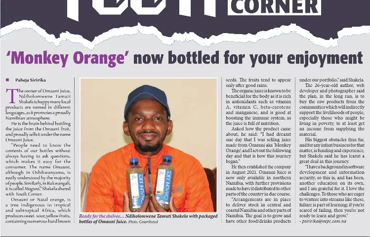 ‘Monkey Orange’ now bottled for your enjoyment - PressReader