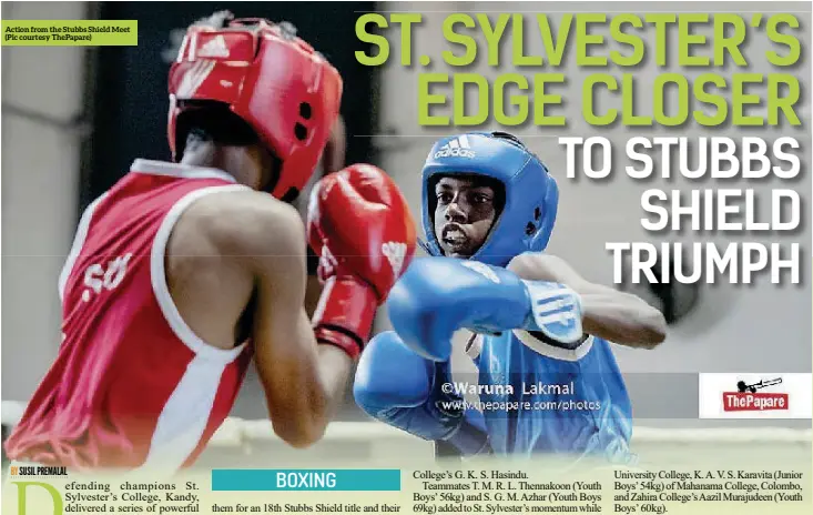 ST. SYLVESTER’S EDGE CLOSER TO STUBBS SHIELD TRIUMPH - PressReader