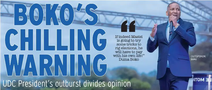 BOKO’S CHILLING WARNING - PressReader