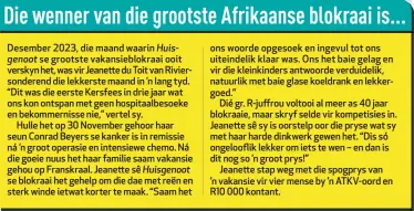 Die wenner van die grootste Afrikaanse blokraai is... - PressReader