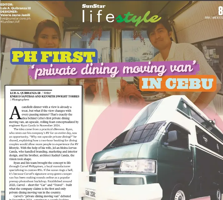 PH FIRST 'private dining moving van' IN CEBU - PressReader