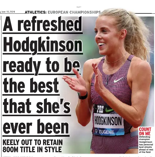 A refreshed Hodgkinson ready to be the best that she’s ever been ...