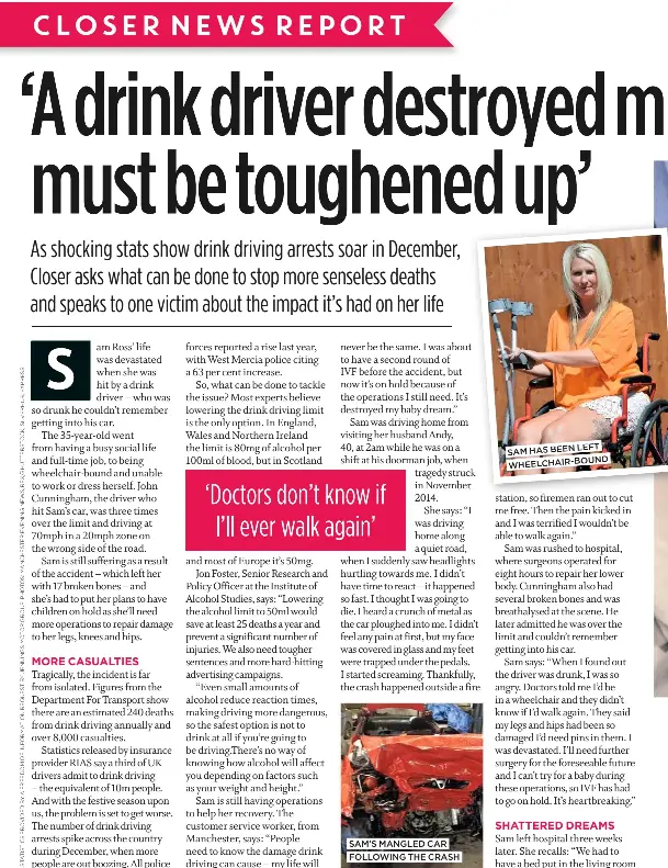 Closer news report: “A drink driver destroyed my baby dream – the law ...
