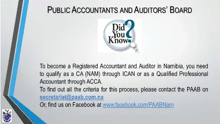 How to become a Registered Accountant and Auditor in Namibia - PressReader
