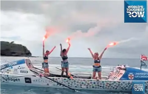 Rowers shrug off capsizing to finish Atlantic challenge - PressReader