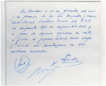 SOCCER HERO MESSI’S FIRST CONTRACT, WRITTEN ON A NAPKIN, UP FOR AUCTION ...