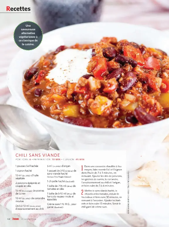 CHILI SANS VIANDE - PressReader