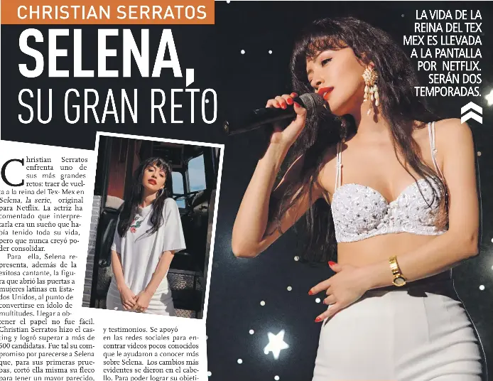 CHRISTIAN SERRATOS SELENA, SU GRAN RETO - PressReader