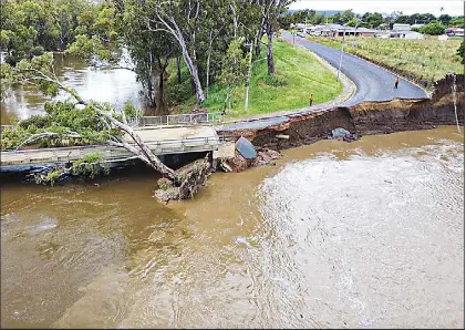 Massive water erosion at Wellington’s low-level bridge - PressReader