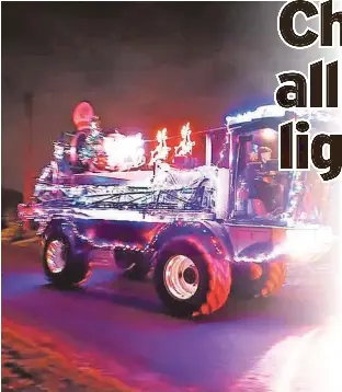 Christmas tractors all ready to roll and light up the streets - PressReader