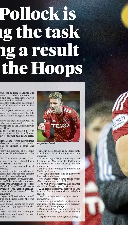 Leader Pollock is relishing the task of getting a result against the Hoops - PressReader