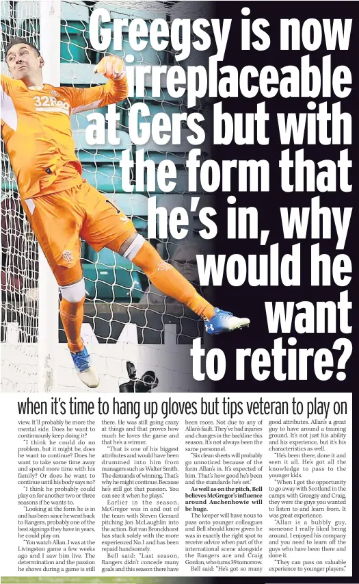 Greegsy is now irreplacea­ble at Gers but with the form that he’s in ...