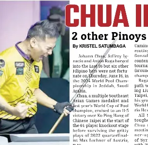 CHUA IN LAST 16 - PressReader