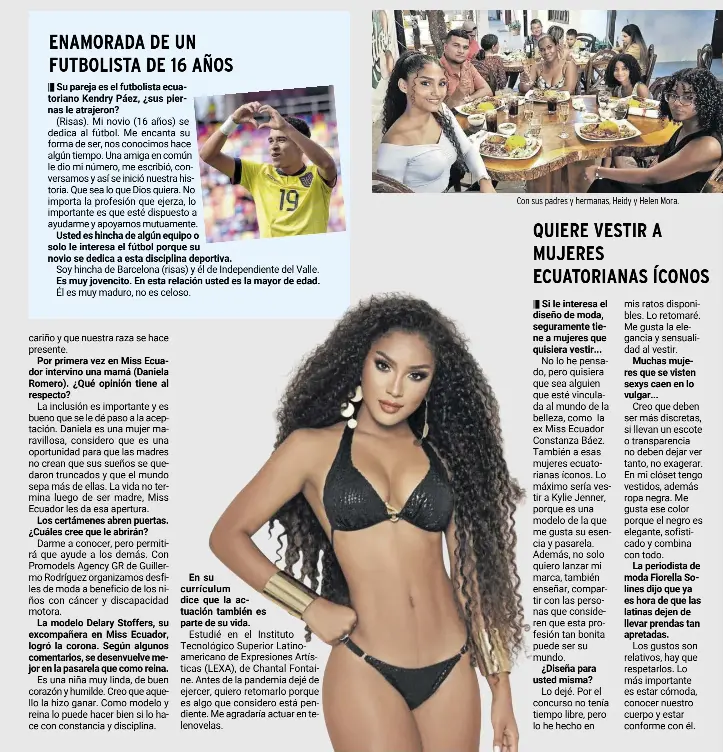 QUIERE VESTIR A MUJERES ECUATORIAN­AS ÍCONOS - PressReader