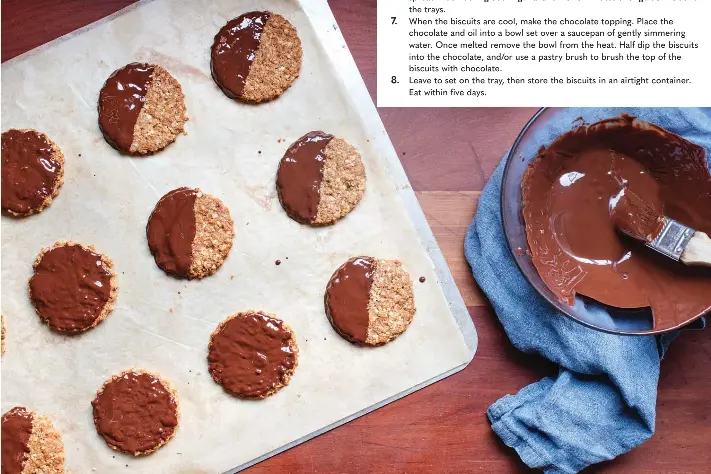 Oaty chocolate biscuits - PressReader