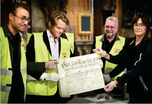 Tidskapsel­n från 1700-talet öppnad - PressReader